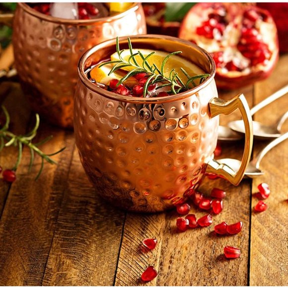 LIVEHITOP | Dining | Moscow Mule Mugs Set Of 4 Handcrafted Copper ...